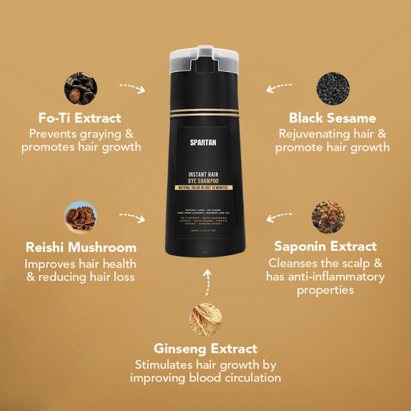 SPARTAN™ | Instant Hair Dye Shampoo for Men